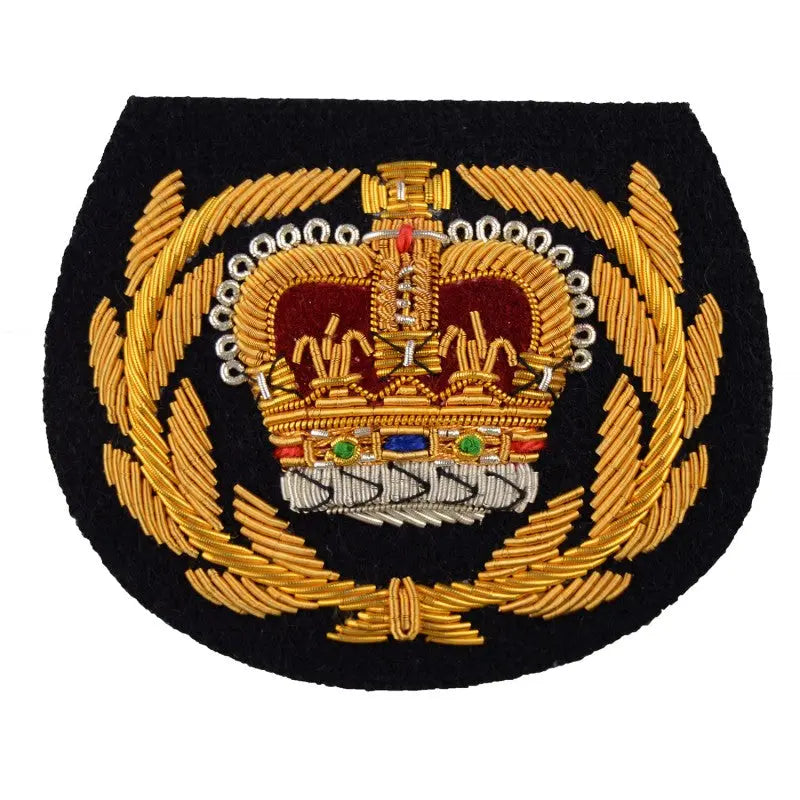Genuine Warrant Officer Class 2 (WO2) Crown and Wreath Rank Badge Household Cavalry British Army ...