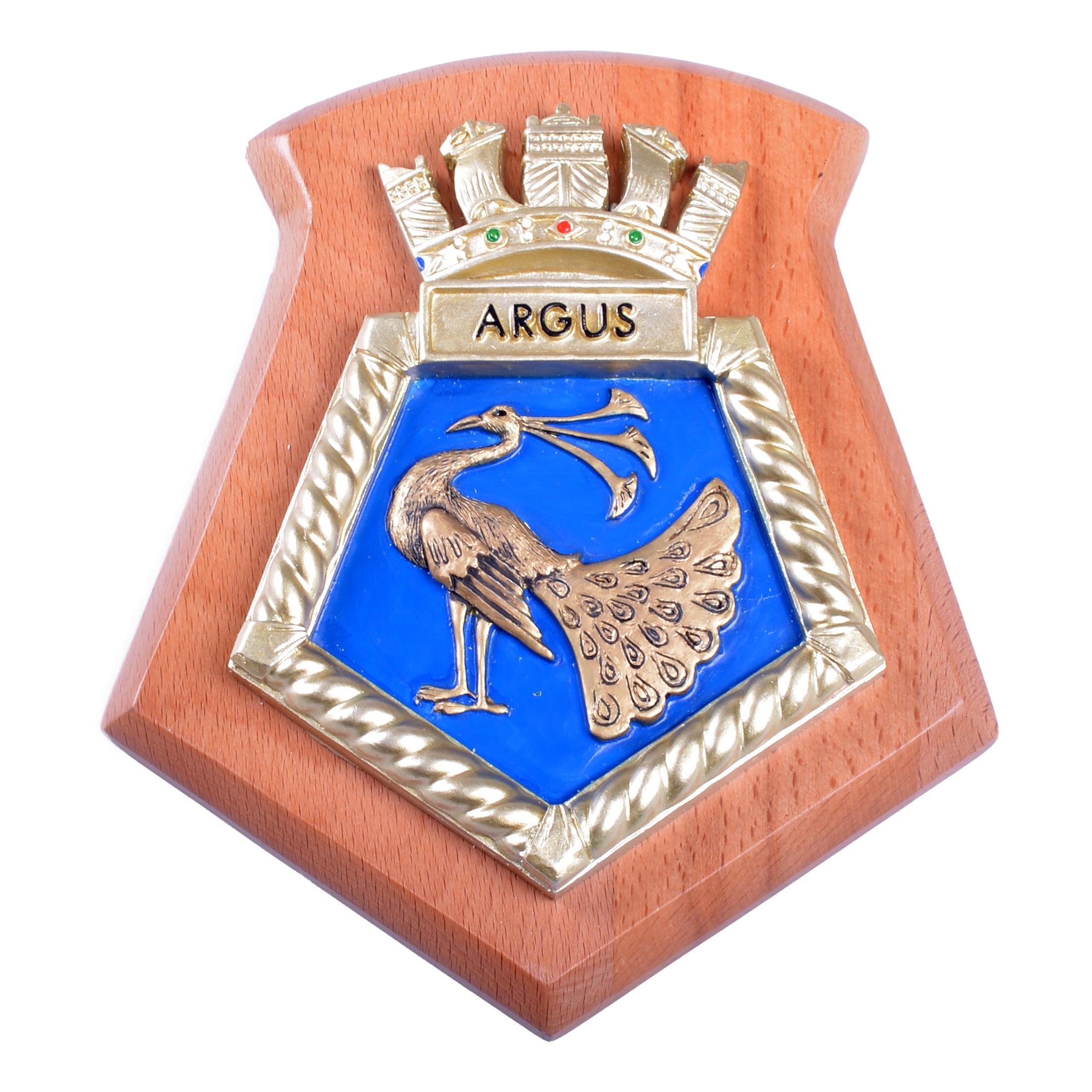 Genuine Argus RFA Royal Fleet Auxiliary Ship Plaque / Crest · Wyedean