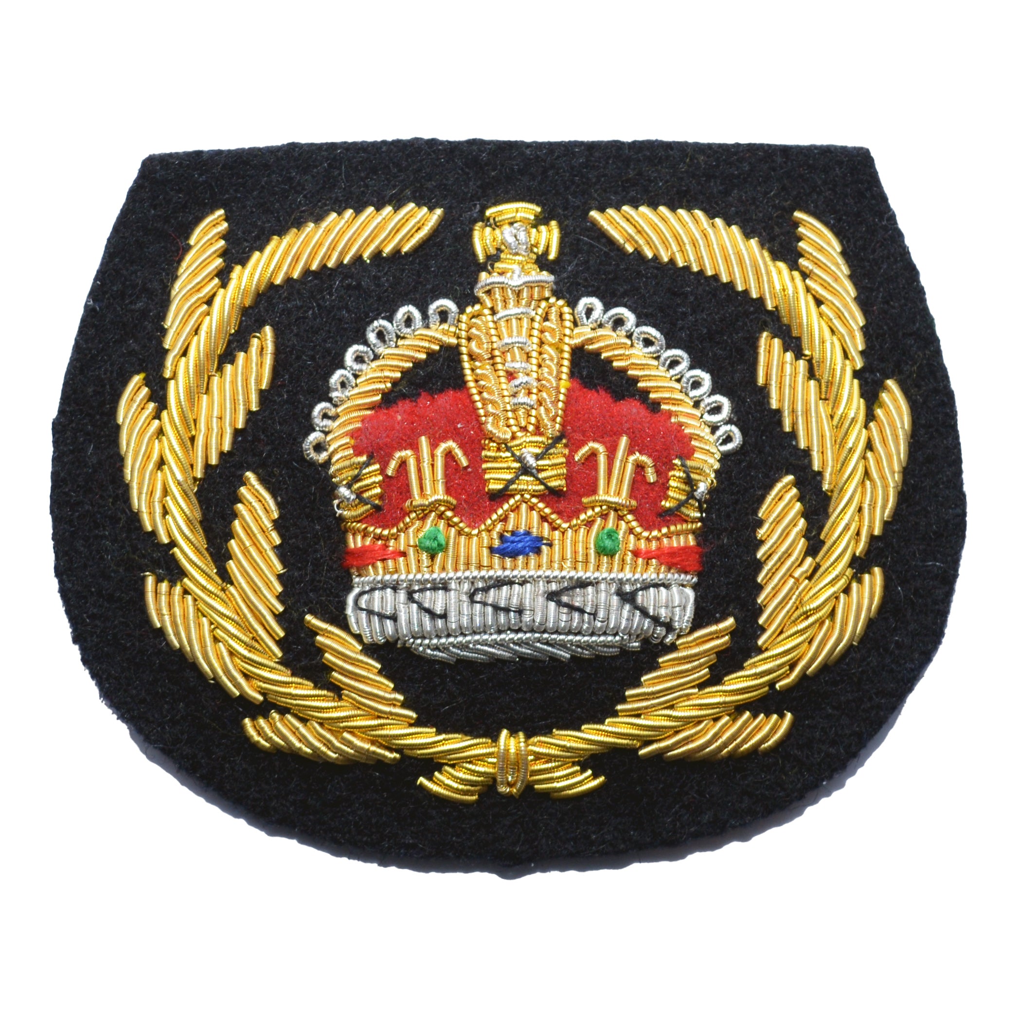 (Kings Crown) Warrant Officer Class 2 (WO2) Crown and Wreath Rank Badg