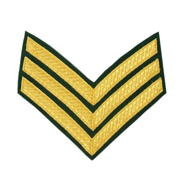 Genuine 3 Bar Chevrons Sergeant (Sgt) Service Stripe Yorkshire Regiment ...