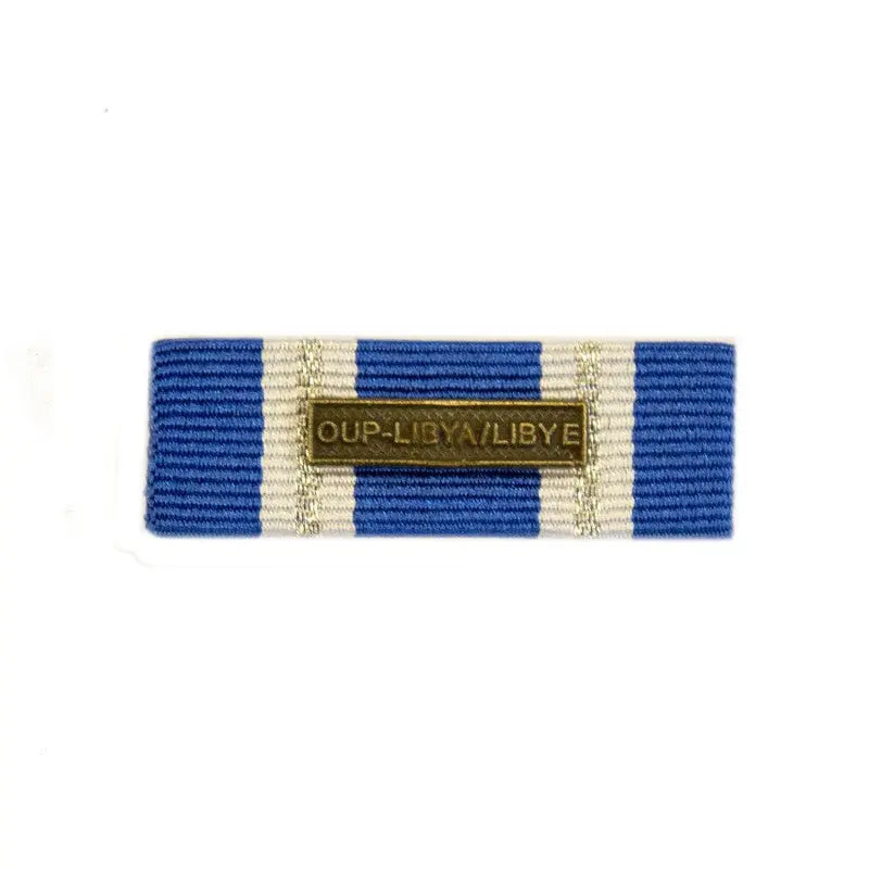 Genuine 38mm NATO Operation UNIFIED PROTECTOR LIBYA Medal Ribbon Slider ...