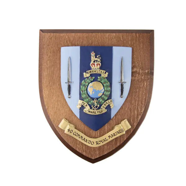 Genuine 40 CDO RM 40 Commando Royal Marines Unit Crest / Plaque · Wyedean