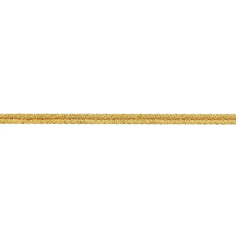 5mm Gold 213 Metallised Polyester Russia Braid | Wyedean