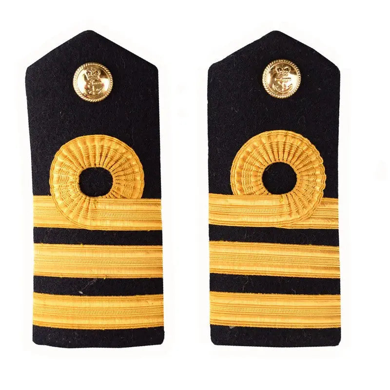 Genuine Commander (COM) Shoulder Board Epaulette Royal Navy Badge · Wyedean