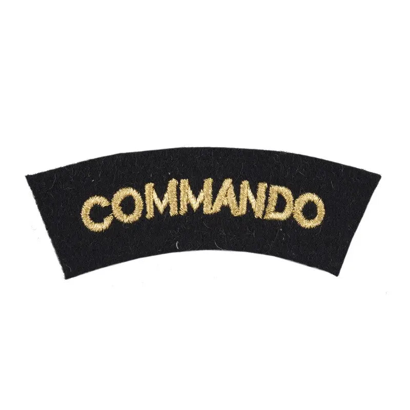Genuine Commando All Rates Shoulder Title Flash Royal Navy Badge · Wyedean