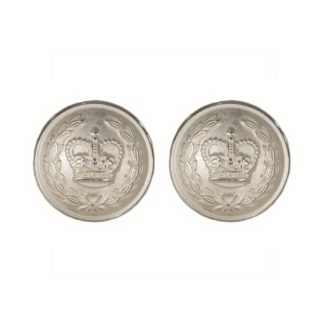 Deputy Lieutenant 27 Ligne Screw Mounted Silver Button