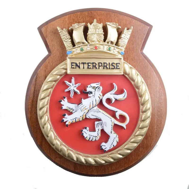 Genuine HMS Enterprise Ship Plaque / Crest · Wyedean