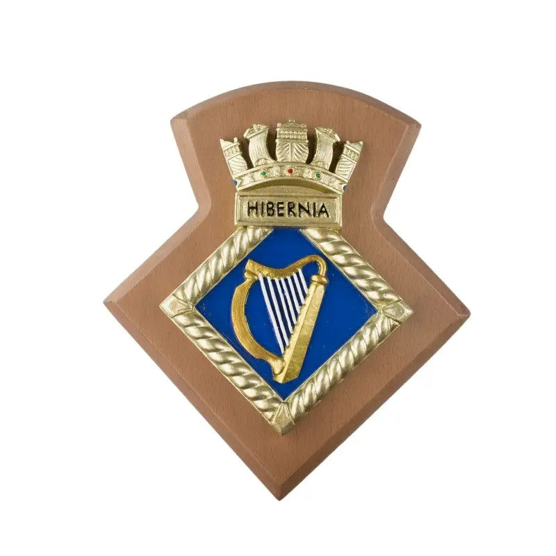 Genuine HMS Hibernia RNR Unit Crest / Plaque · Wyedean