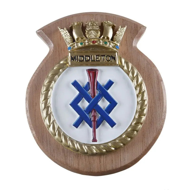 Genuine HMS Middleton Ship Plaque / Crest · Wyedean