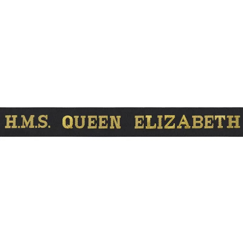 Genuine HMS Queen Elizabeth Cap Tally Royal Navy · Wyedean