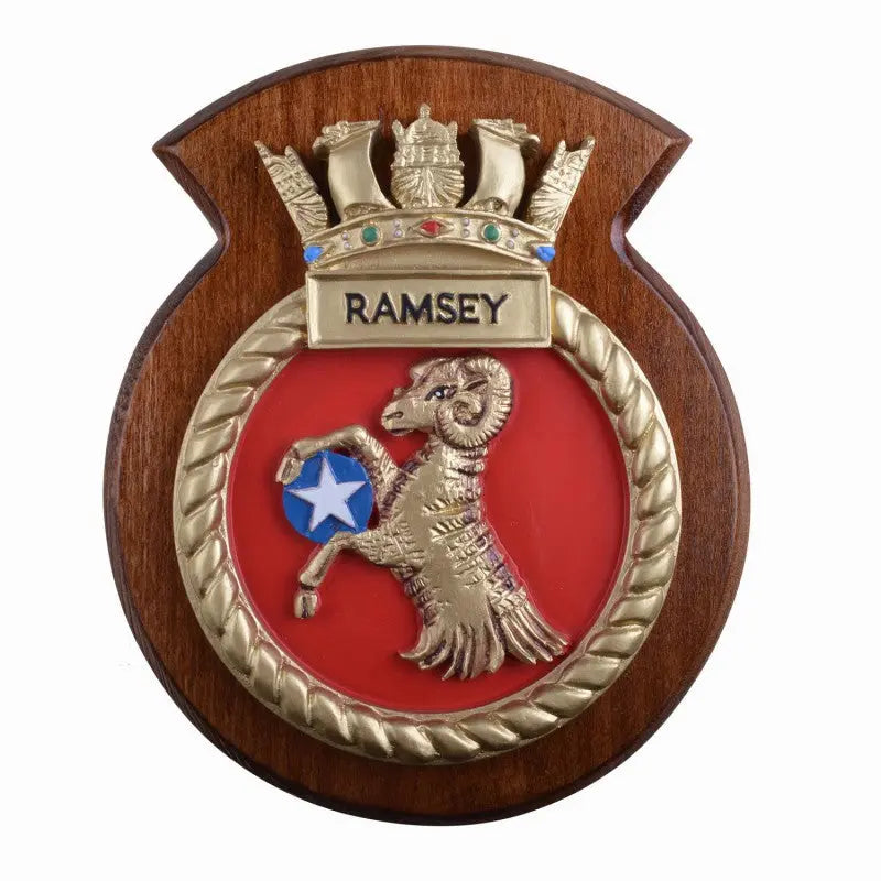 Genuine HMS Ramsey Ship Plaque / Crest · Wyedean
