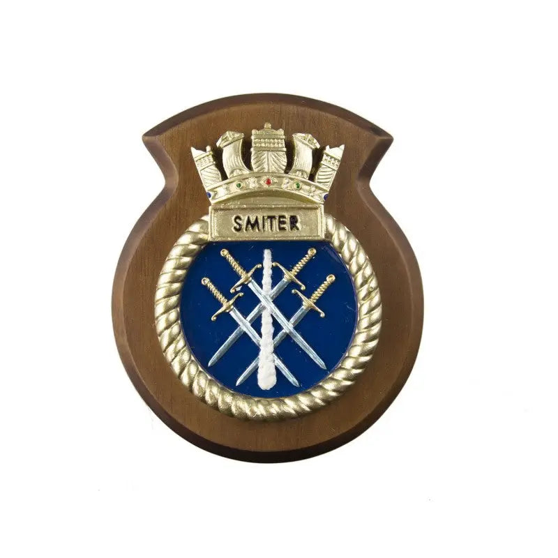 Genuine HMS Smiter Ship Plaque / Crest · Wyedean