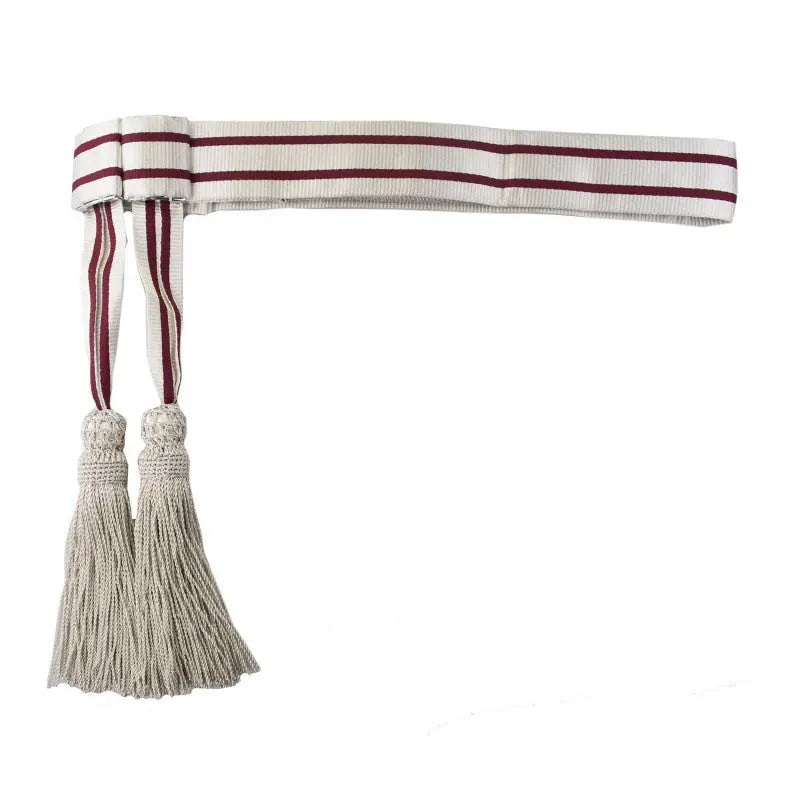 Genuine Lord-Lieutenant Ceremonial Waist Sash Silver and Crimson · Wyedean
