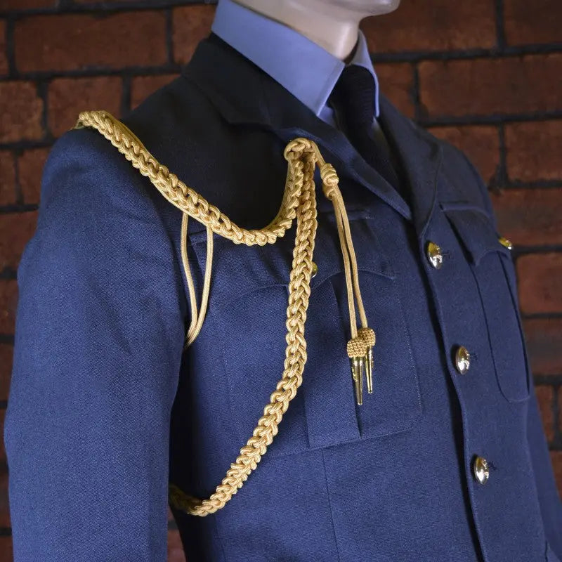 Genuine RAF (RAF) Type 2A Miniature Gold Aiguillette Royal Cypher ...