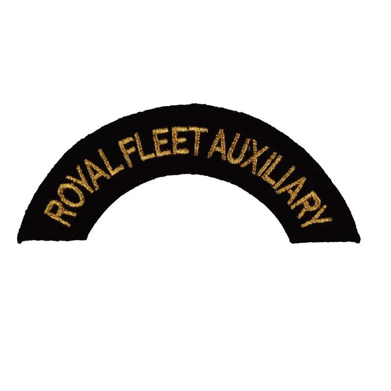 Genuine Royal Fleet Auxiliary Shoulder Title Flash Royal Navy Badge ...