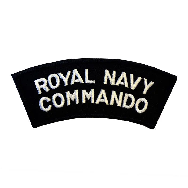 Genuine Royal Navy Commando Shoulder Title Flash Royal Navy Badge · Wyedean