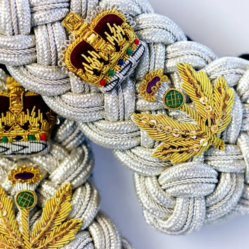 Scottish Thistle Male Lord-Lieutenant Shoulder Cord Epaulettes
